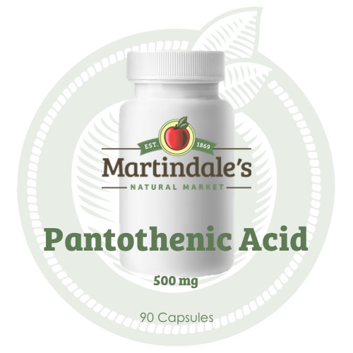 Pantothenic Acid 500 mg Vitamin B5 Tablets